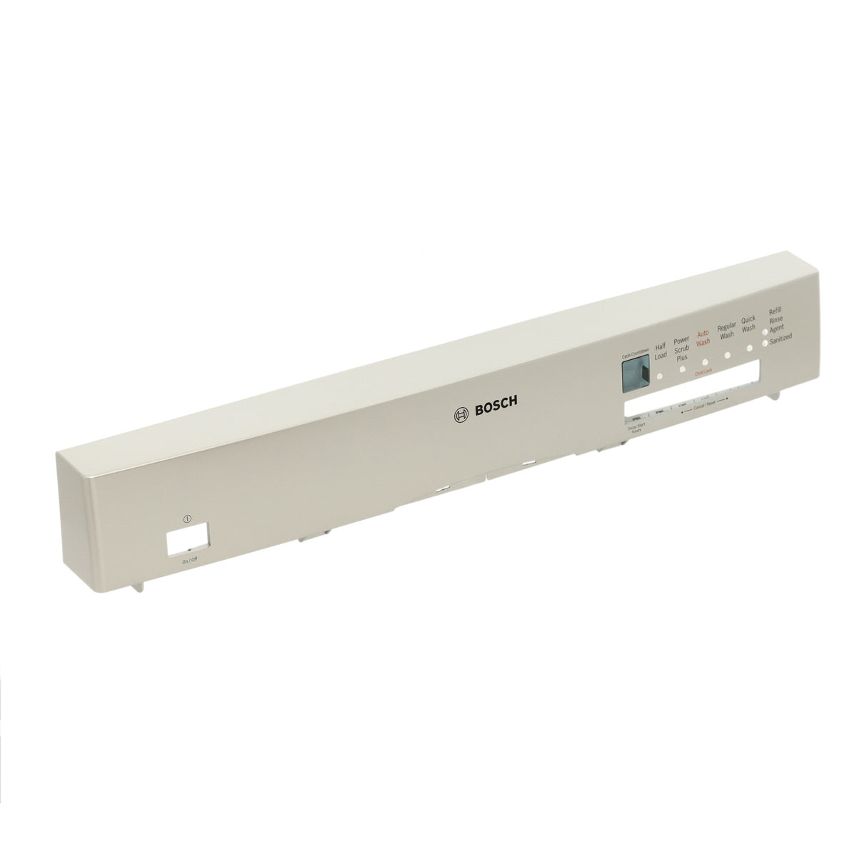 Bosch 00478811 Dishwasher Control Panel Facia Part - Silver – PartsNet