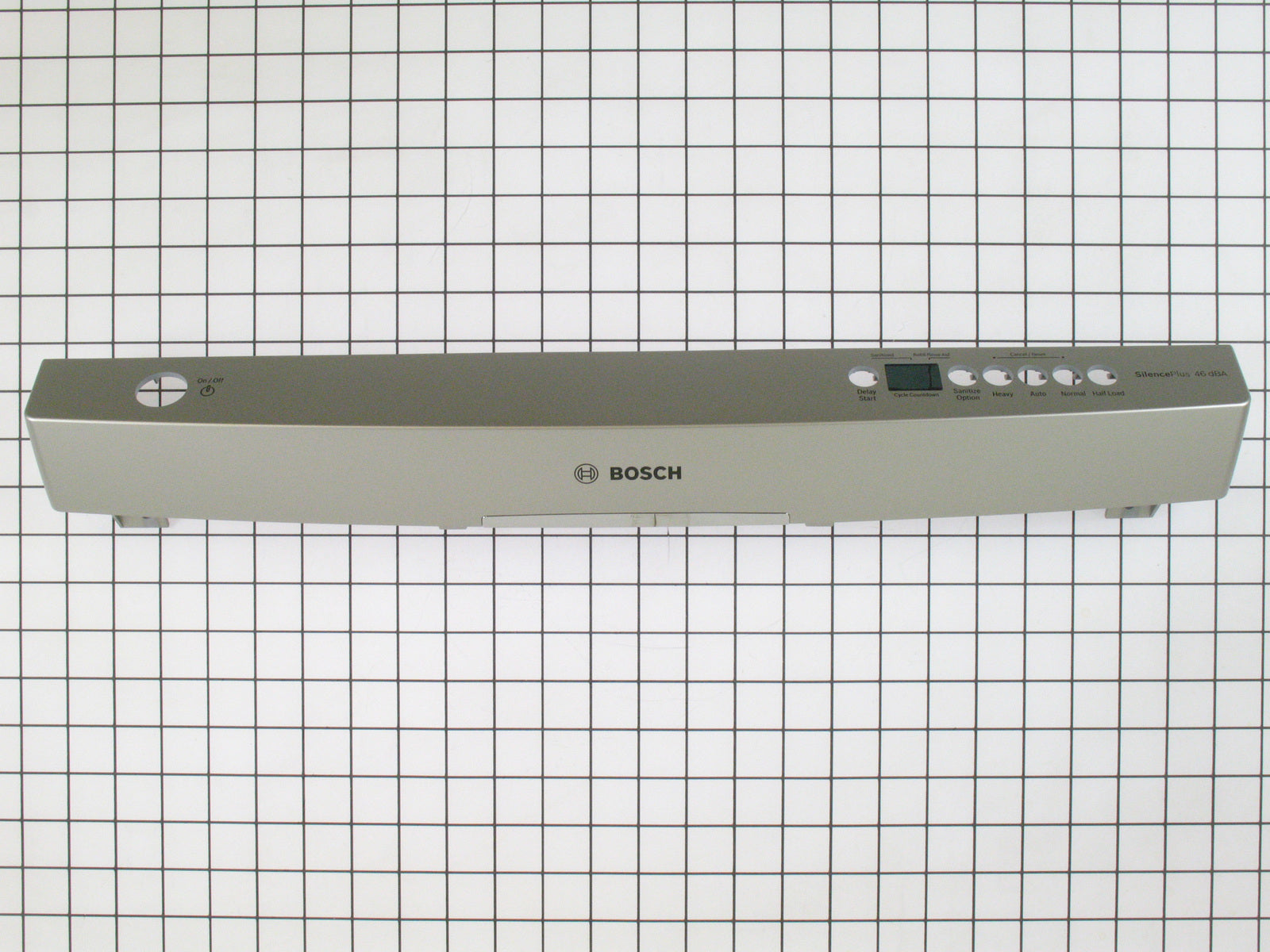 Bosch 00686977 Dishwasher Control Panel Facia Part -Silver – PartsNet